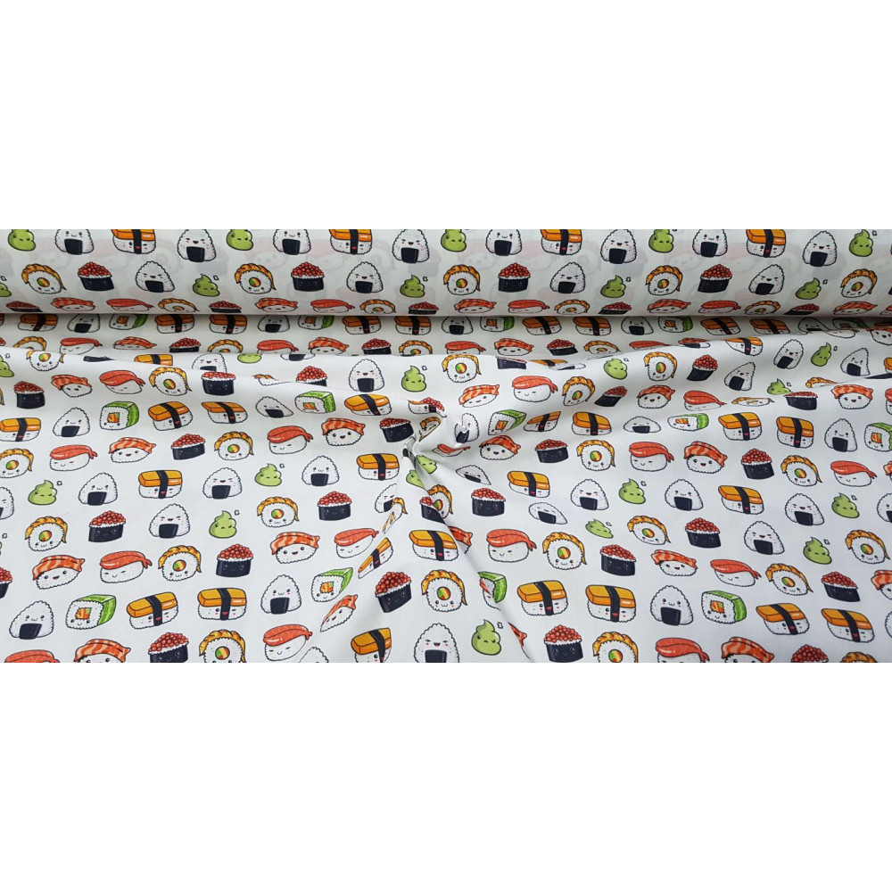 Tejido Algodón Sushi Kawaii | Tienda de telas Textil Siles