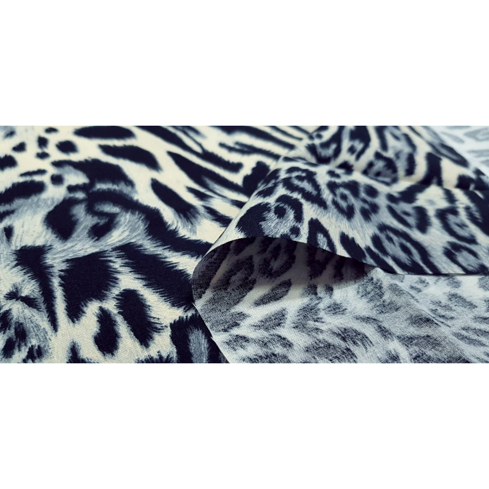 Tela Algodón Animal Print Crema | Tienda de telas Textil Siles