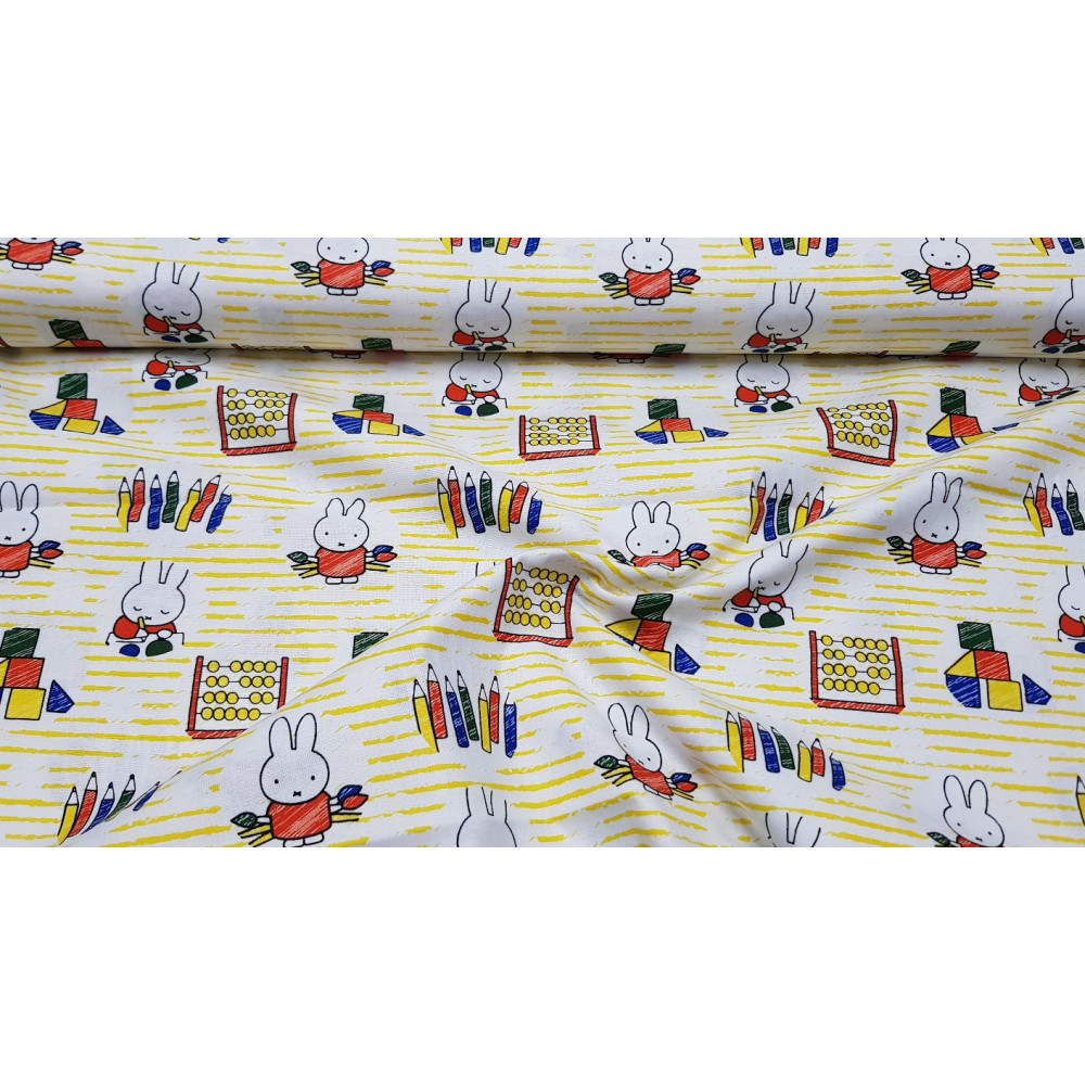 Cotton Miffy Learning fabric | Textil Siles fabric store