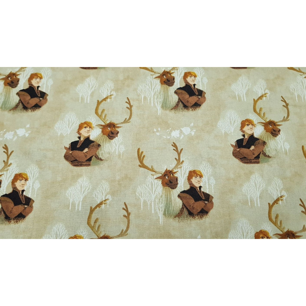 Cotton Disney Frozen 2 Kristoff and Sven fabric | Textil Siles fabric store