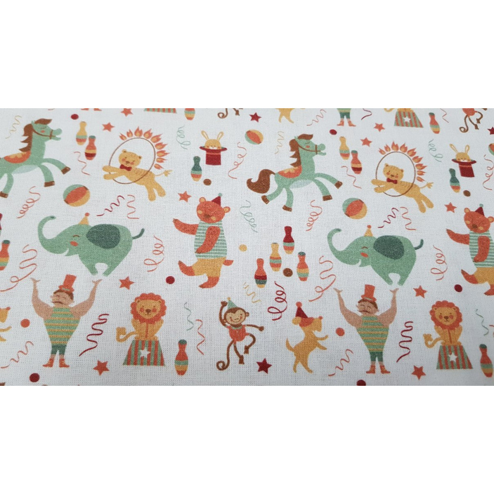 Tejido Algodón Circus Animales | Tienda de telas Textil Siles