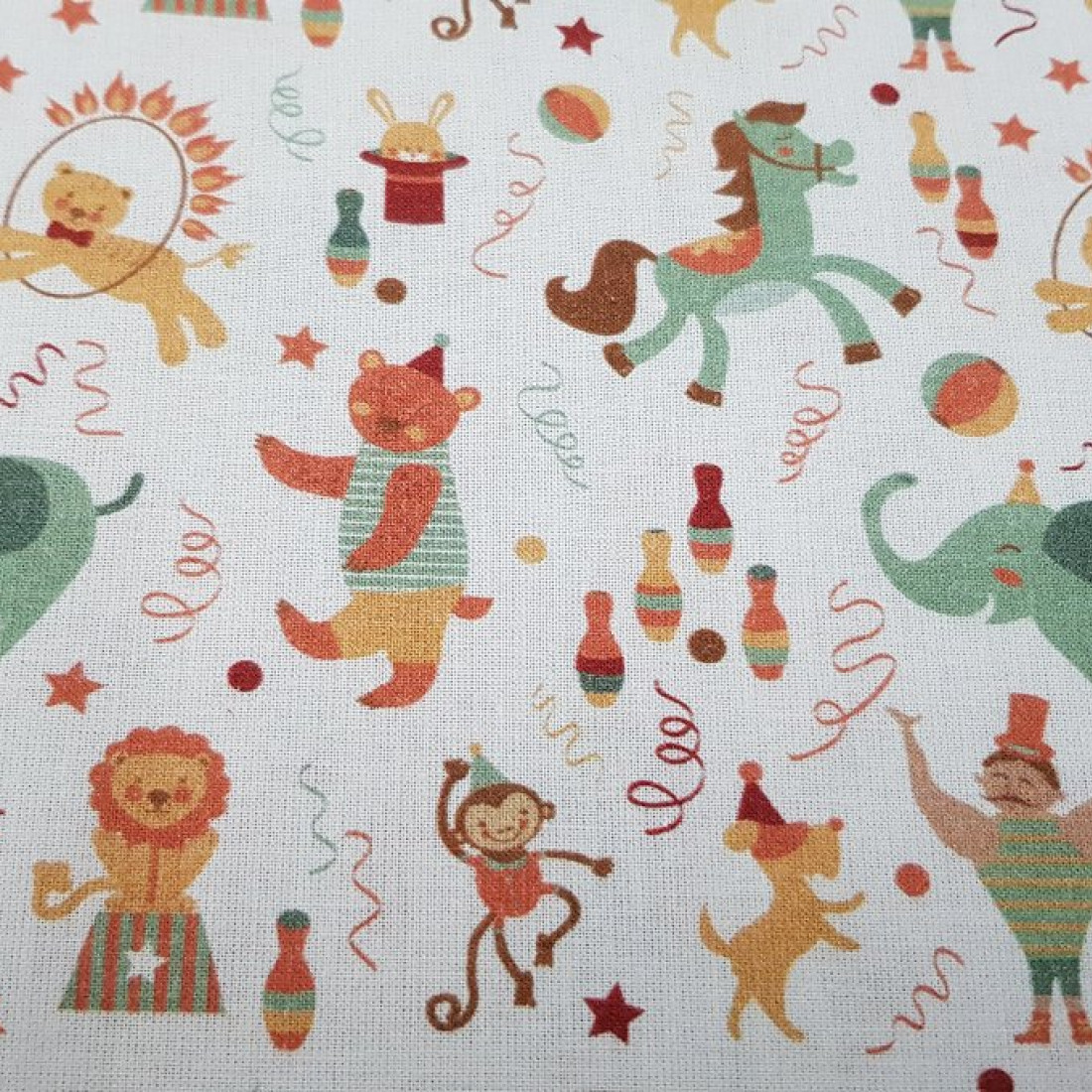 Tejido Algodón Circus Animales | Tienda de telas Textil Siles