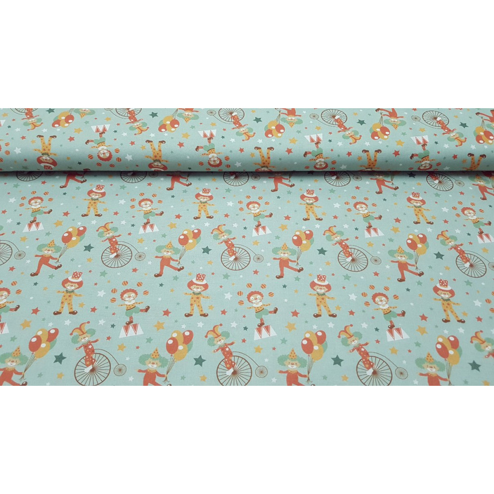 Tejido Algodón Circus Payasos | Tienda de telas Textil Siles