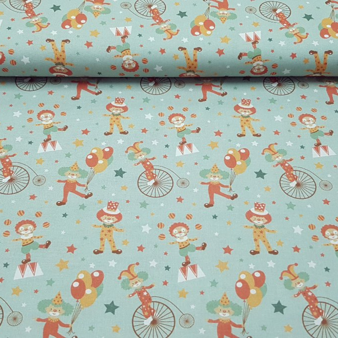 Tejido Algodón Circus Payasos | Tienda de telas Textil Siles
