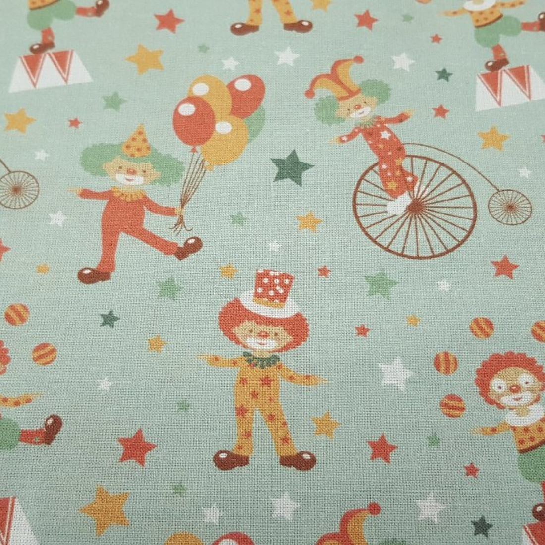 Tejido Algodón Circus Payasos | Tienda de telas Textil Siles