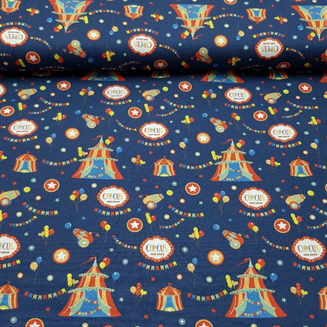 Tejido Algodón Circus Carpas | Tienda de telas Textil Siles