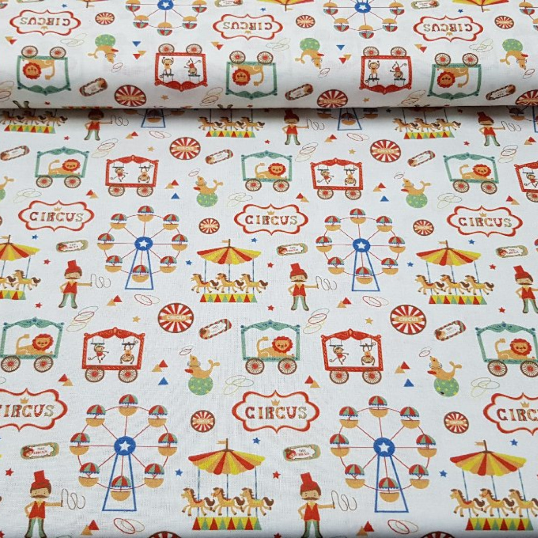 Tela Algodón Circus Feria | Tienda de telas Textil Siles