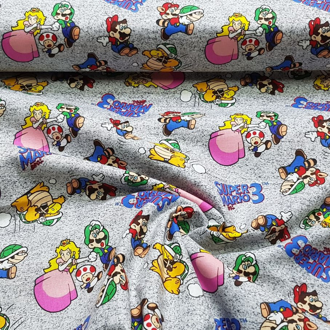 Cotton Super Mario Bros 3 fabric - Buy fabrics online - Textil Siles