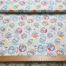 Cotton Doraemon fabric | Textil Siles fabric store