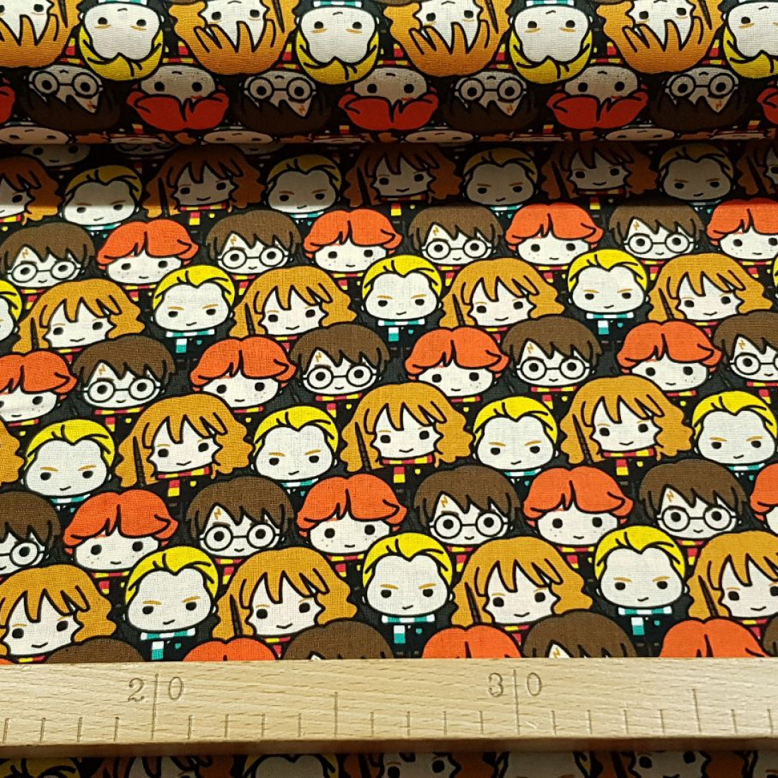 Tejido Algodón Harry Potter Kawaii Personajes Juntos | Tienda de telas ...