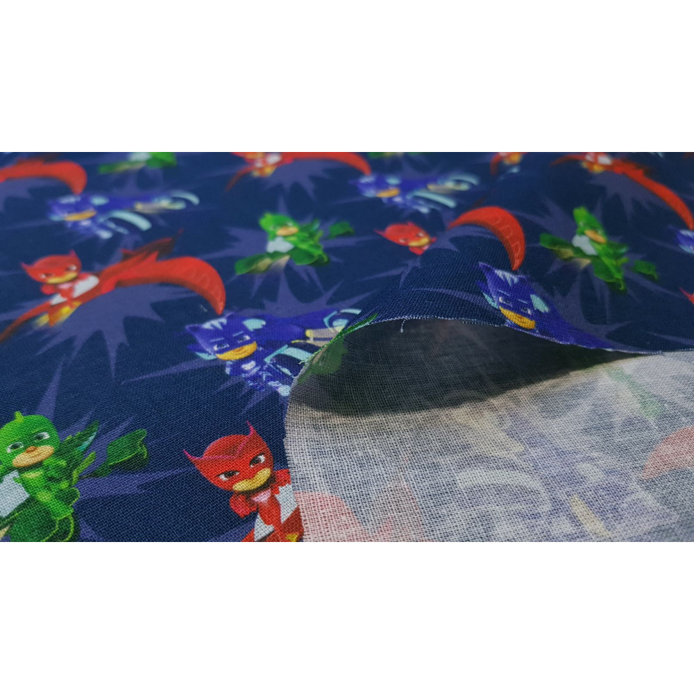 Cotton PJ Masks Vehicles fabric | Textil Siles fabric store