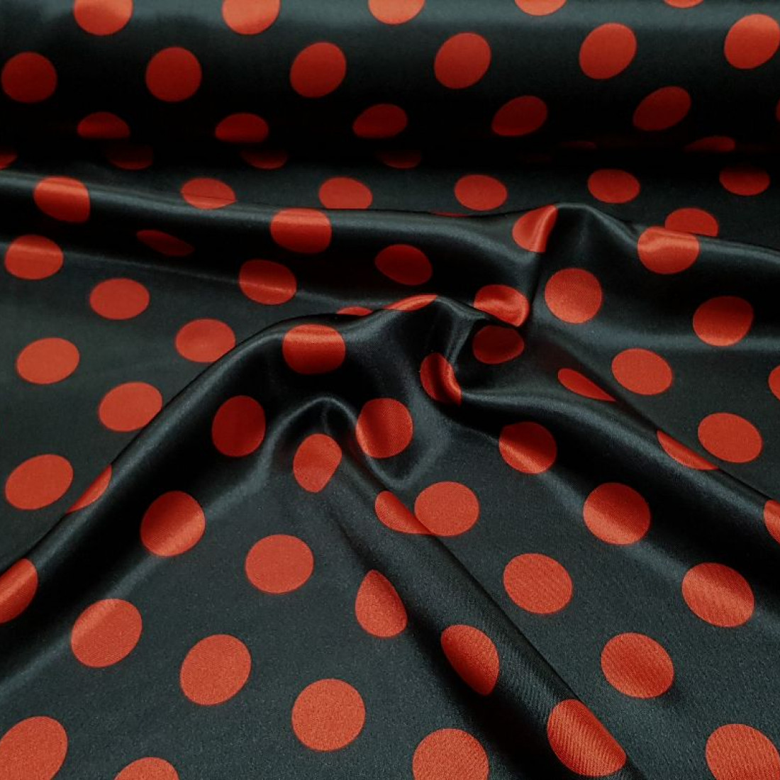Tela Raso Lunares | Tienda de telas Textil Siles