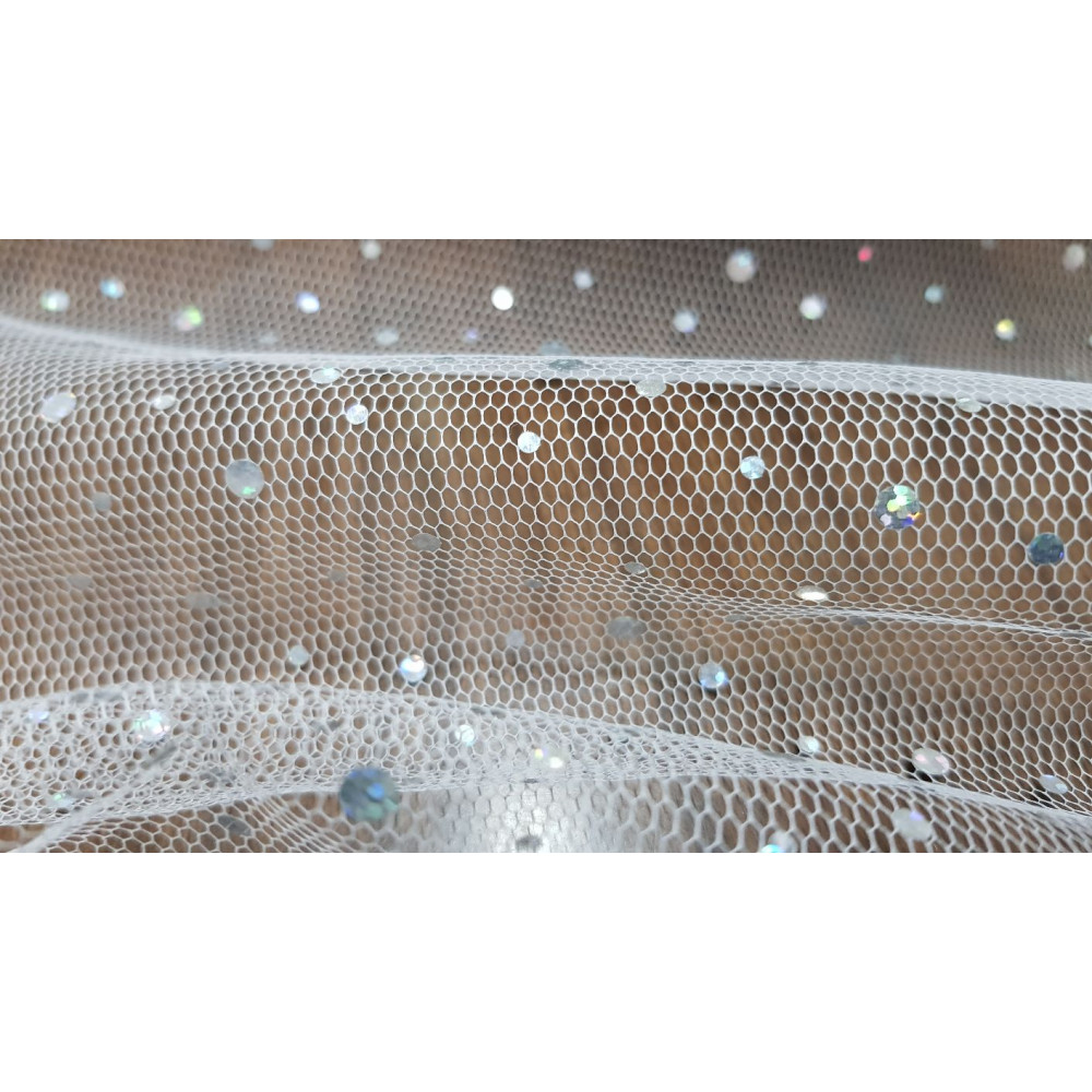 Tejido Tul Gotas Brillantes | Tienda de telas Textil Siles