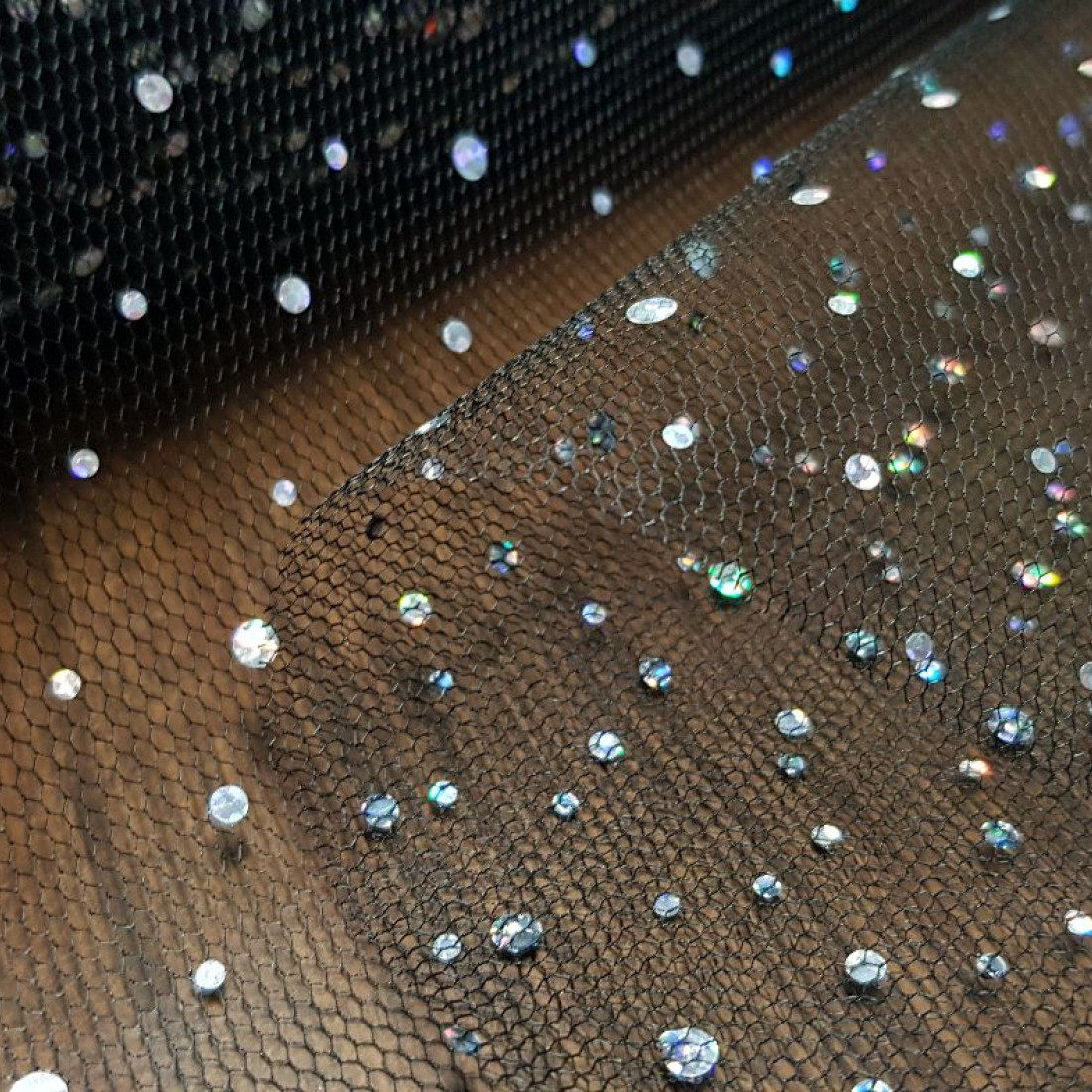 Tejido Tul Gotas Brillantes | Tienda de telas Textil Siles