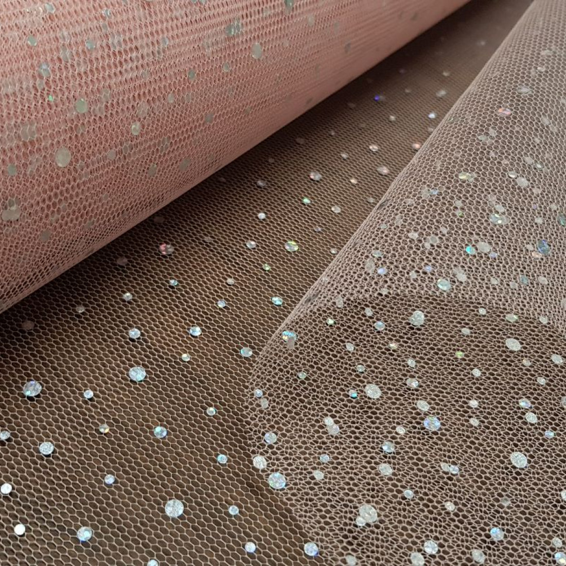 Tejido Tul Gotas Brillantes | Tienda de telas Textil Siles