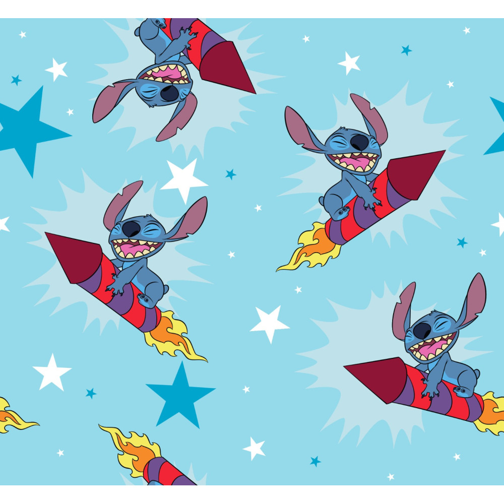 Cotton Disney Stitch Rockets fabric | Textil Siles fabric store