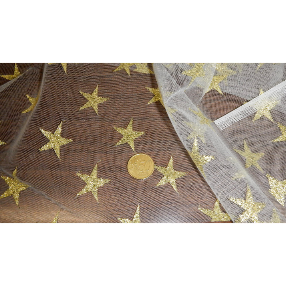 Tejido Tul Lurex Estrellas | Tienda de telas Textil Siles